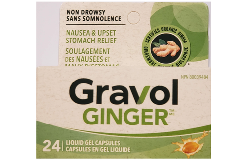 GRAVOL GINGER Liquid Gel Capsules 24 Capsules from CANADA | eBay