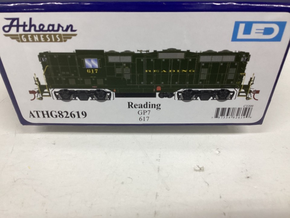 Athearn Genesis #G82619 HO scale “Reading” GP7 ANALOG/DCC READY Rd.#617 ...