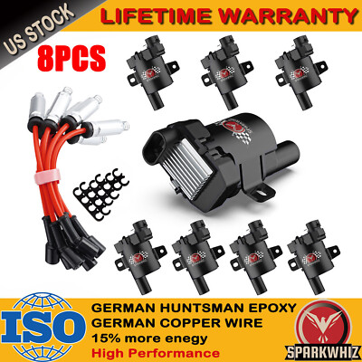 New UF262 LS Ignition Coil Packs W/ Wire for Chevy Silverado GMC 5.3L ...