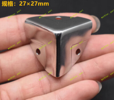 8 X Metal Corner Angle Brace Protectors for Wood Chest Trunk Box Case ...
