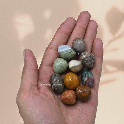 Fancy Jasper Crystal Tumbled Stones Polished Rocks - DIY Crystals (1 oz ...