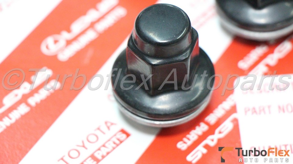 Toyota Tundra Sequoia Land Cruiser Black PVD Lug Nuts Set of 20 PT076 ...