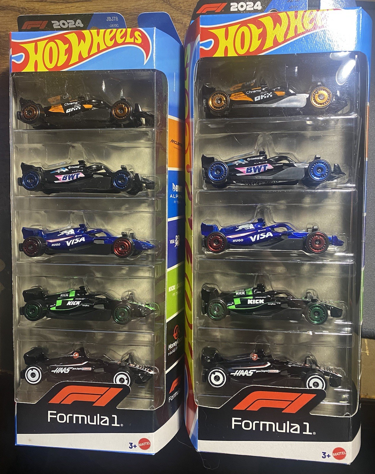 Hot Wheels 5-Pack Formula One F1 Racing Diecast Cars Lot of 2 Sealed ...