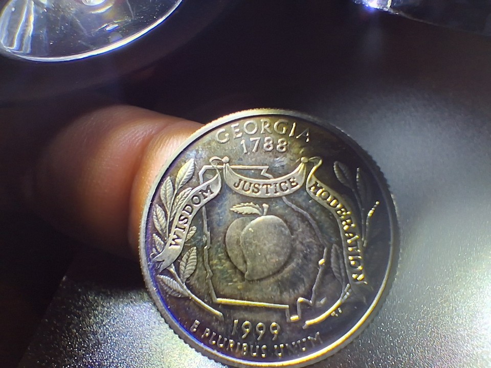 1999-S Georgia State Quarter Perfect Circulated Condition. Actual Coin ...