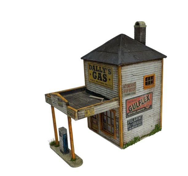 HO Scale FOS Scale Models Dally's Gas Station Building Kit #47 NEW | eBay