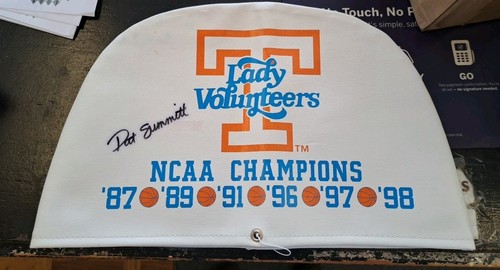 Pat Summitt Autographed Lady Vols Courtside Folding Chair Seat back ...