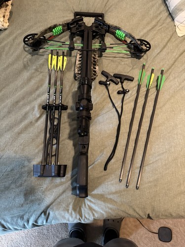 PSE Coalition Frontier Crossbow 380 FPS Hunting w/ case & Mega Meat ...