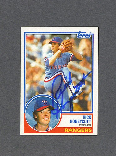 Rick Honeycutt signed Texas Rangers 1983 Topps baseball card | eBay