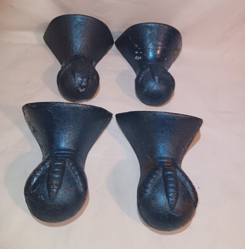 FOUR Vintage Cast Iron Claw & Ball Foot Bath Tub or Furniture Legs ...