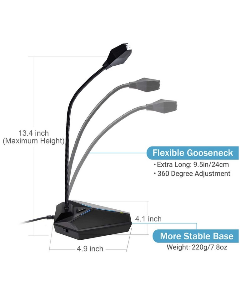 Conference Microphone, CMTECK USB Computer Microphone Plug &Play ...