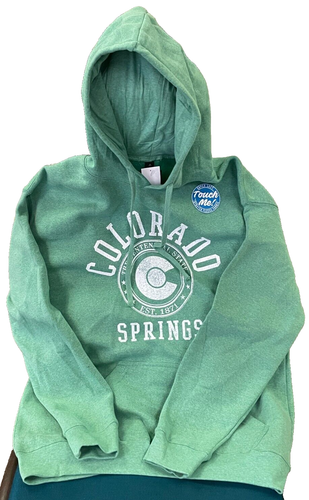 Green Colorado Springs Hoodie - Super Soft Stretch Fleece Fabric [New ...