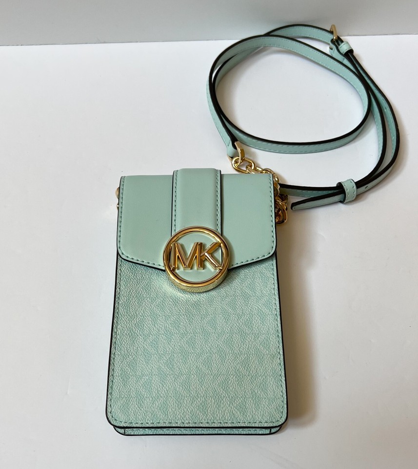 Michael Kors Carmen Small North South Phone Crossbody Shoulder Chain ...