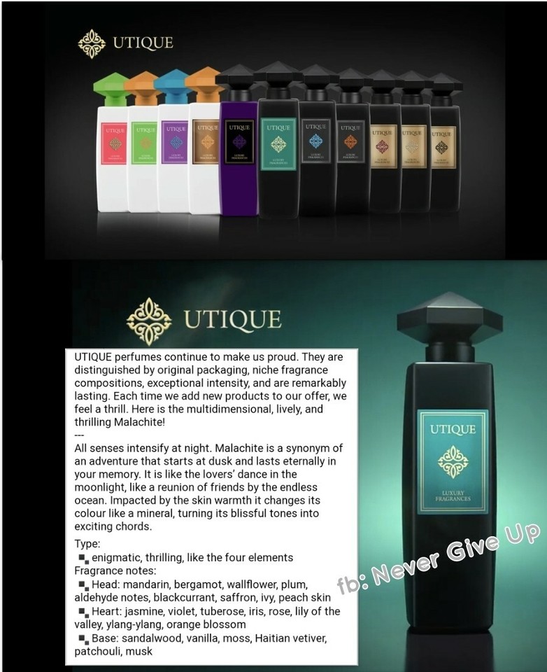 Fm World Utique Luxury Perfume 100ml Malachite New in sealed box | eBay