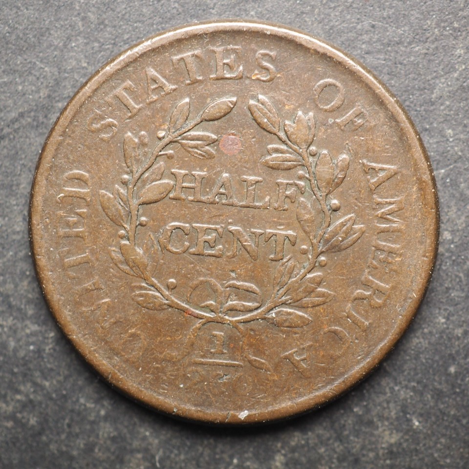 1806 DRAPED BUST HALF CENT- **NICE COIN!** - FREE SHIPPING! M4766 | eBay