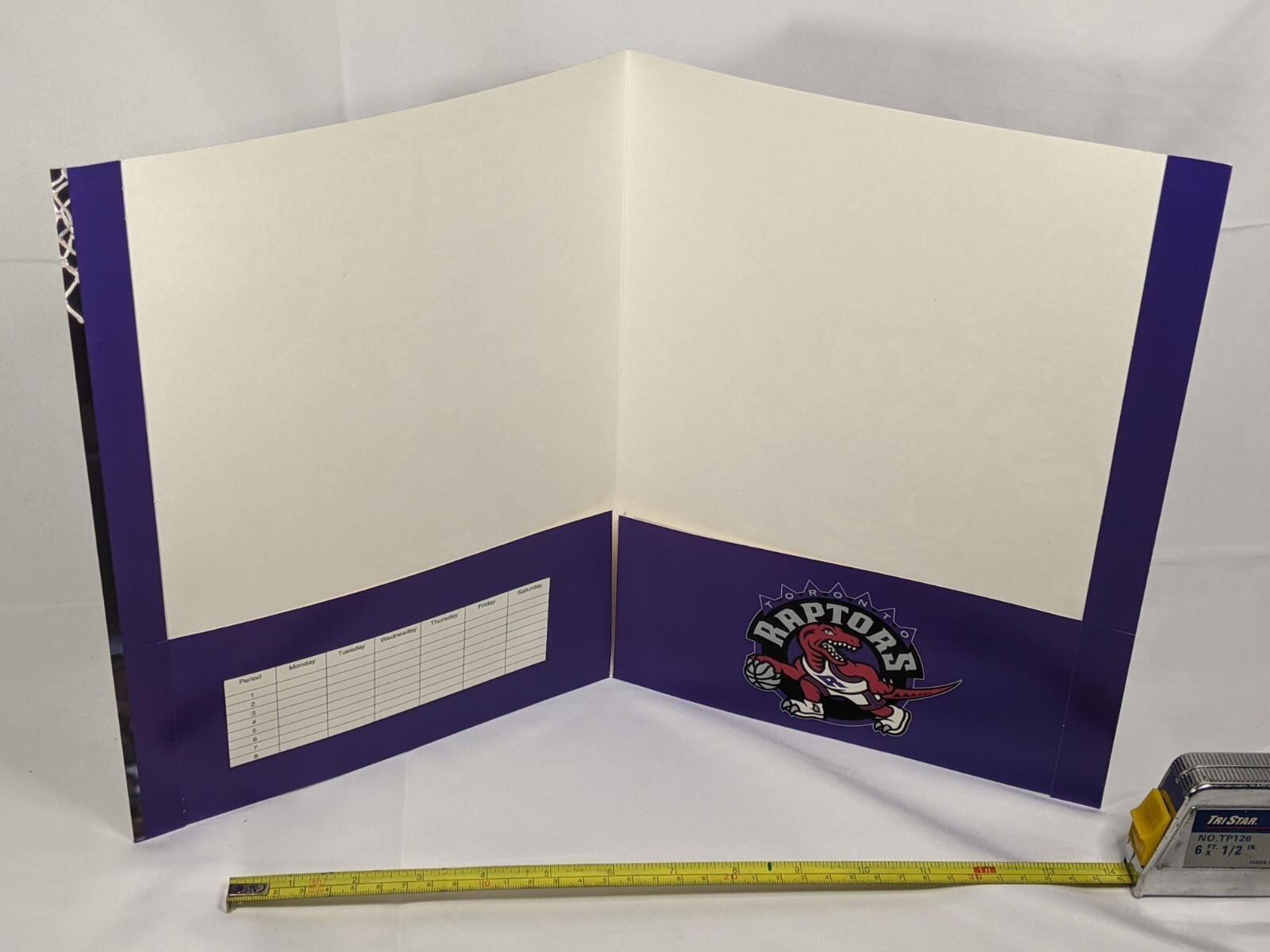 Vintage 2001 Starline Vince Carter 2-Pocket Portfolio Folder Raptors ...
