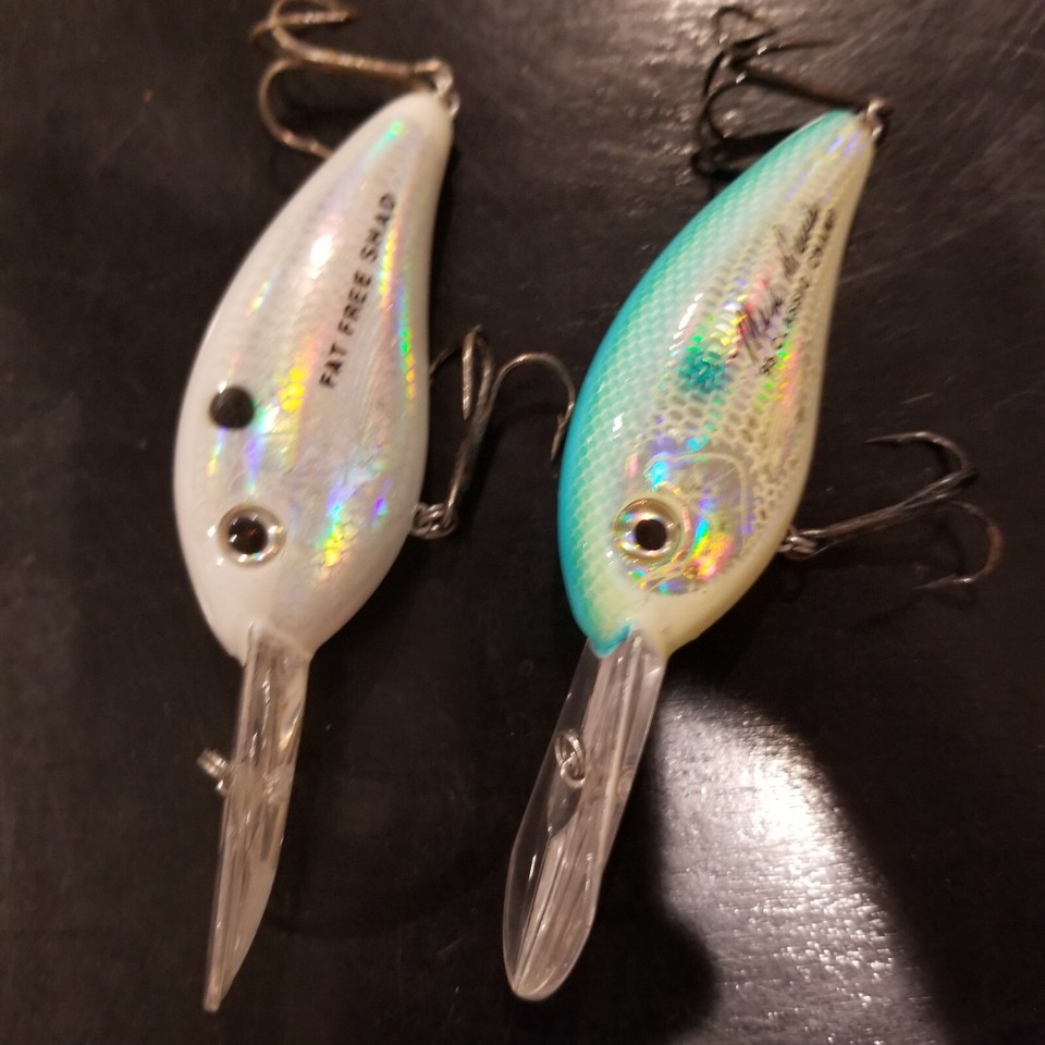 Lot Of 2 Vintage EXCALIBURE BILL DANCE FAT FREE SHAD DEEP DIVER ...