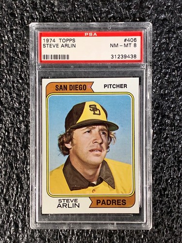 1974 Topps Baseball #406 Steve Arlin PSA 8 | eBay