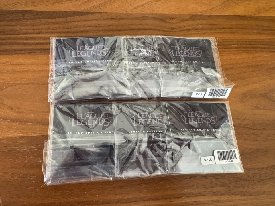 Authentic League of Legends Arcade 6 Pin Collector Pack by Riot Games ...