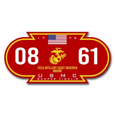 USMC 0861 MOS Decal - USMC Veteran Decal - Marine Corps - Devil Dog 3 ...