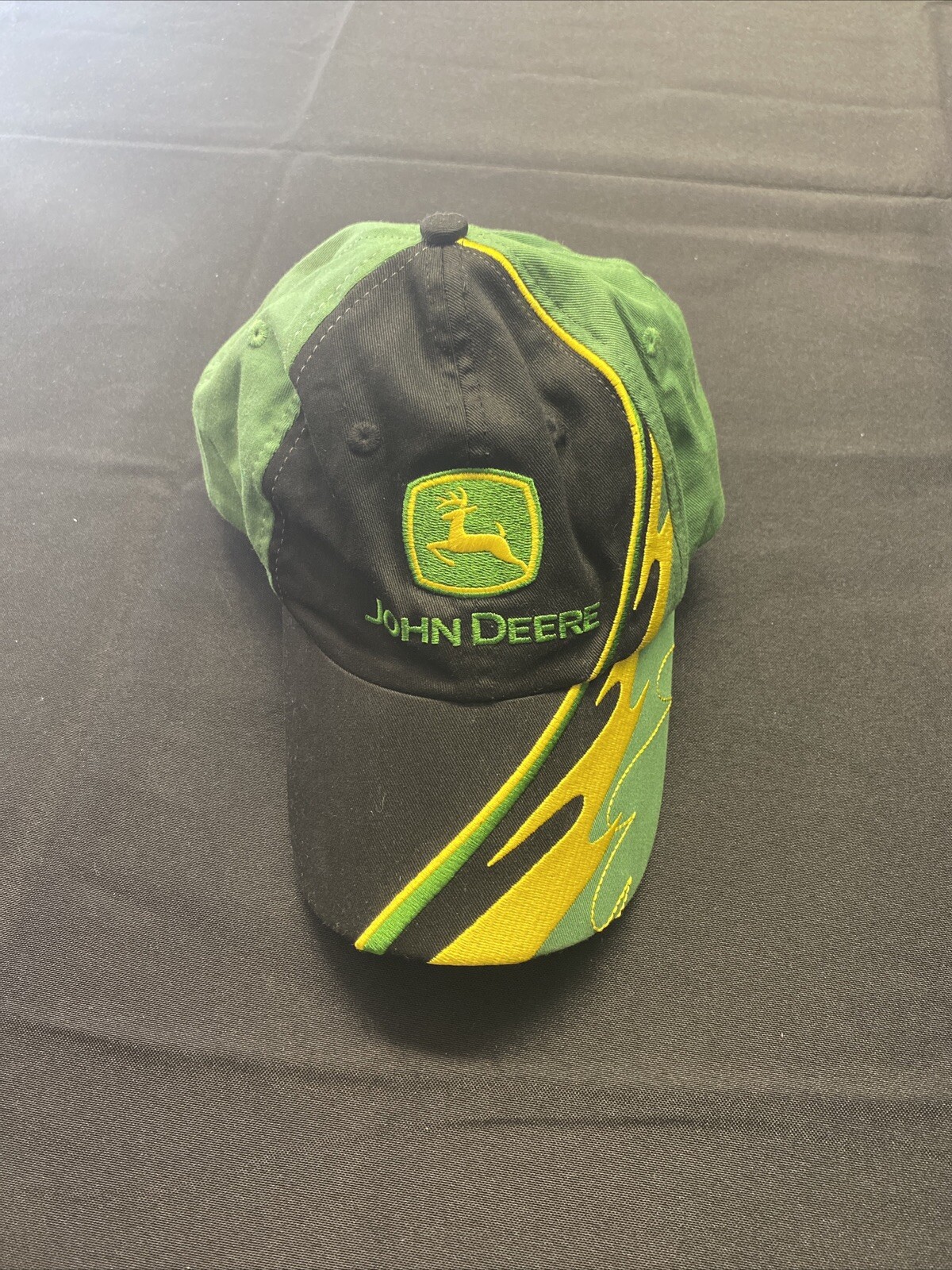 John Deere Farm Agriculture Hat Cap Strapback Black &… - Gem