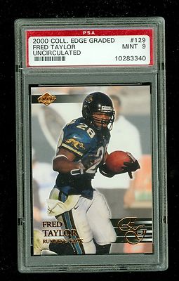 Fred Taylor 2000 Collectors Edge Graded Uncirculated card #129 PSA ...