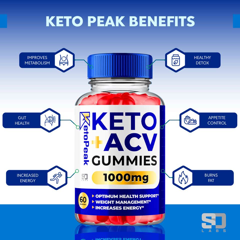 (3 Pack) Keto Peak Keto ACV, Ketopeak Keto Gummies Weight Loss (180 ...