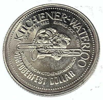 # C5156 KITCHENER - WATERLOO, ON., CANADA TRADE DOLLAR COIN, 1980 | eBay