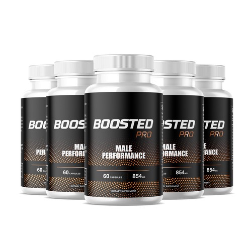 (5 Pack)Boosted pro pills 4 men ED BIGD Boosted pro supplement ...