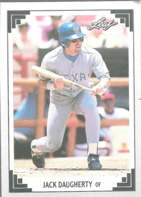 1991 Leaf Jack Daugherty 17 Texas Rangers Baseball Vintage | eBay