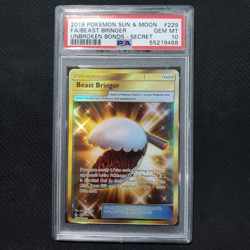 2019 Pokemon: BEAST BRINGER 229/214 - [Gold Secret] [Unbroken Bonds ...