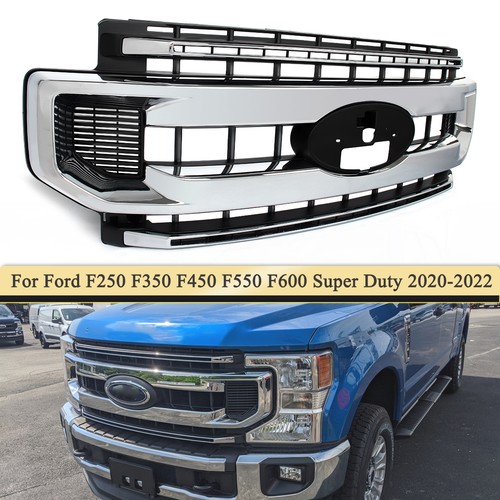 For Ford F250 Super Duty XL/XLT 2020-2022 Front Grille Chrome LC3Z-8200 ...