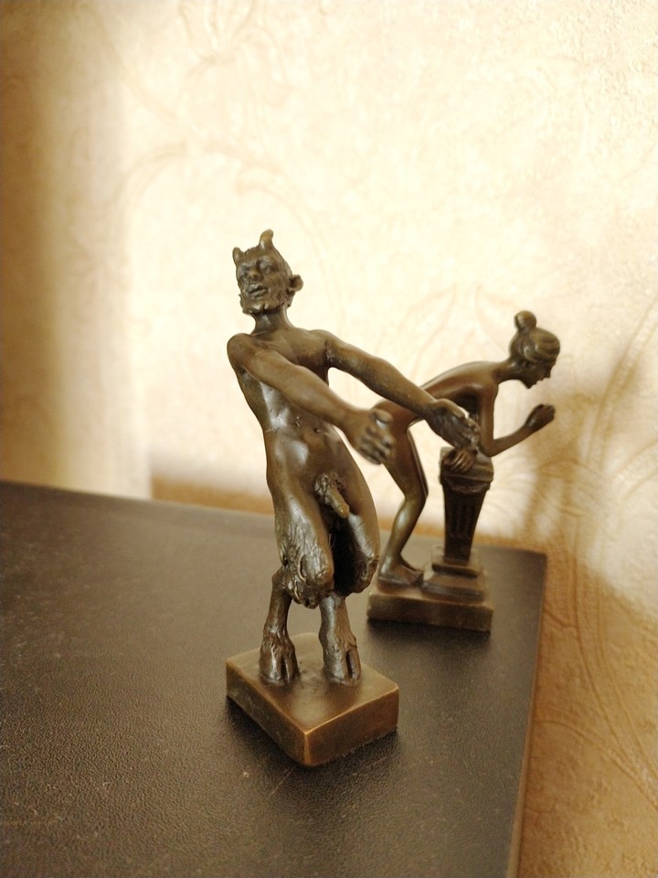 Satyr Devil Bronze statue bronze erotic | eBay