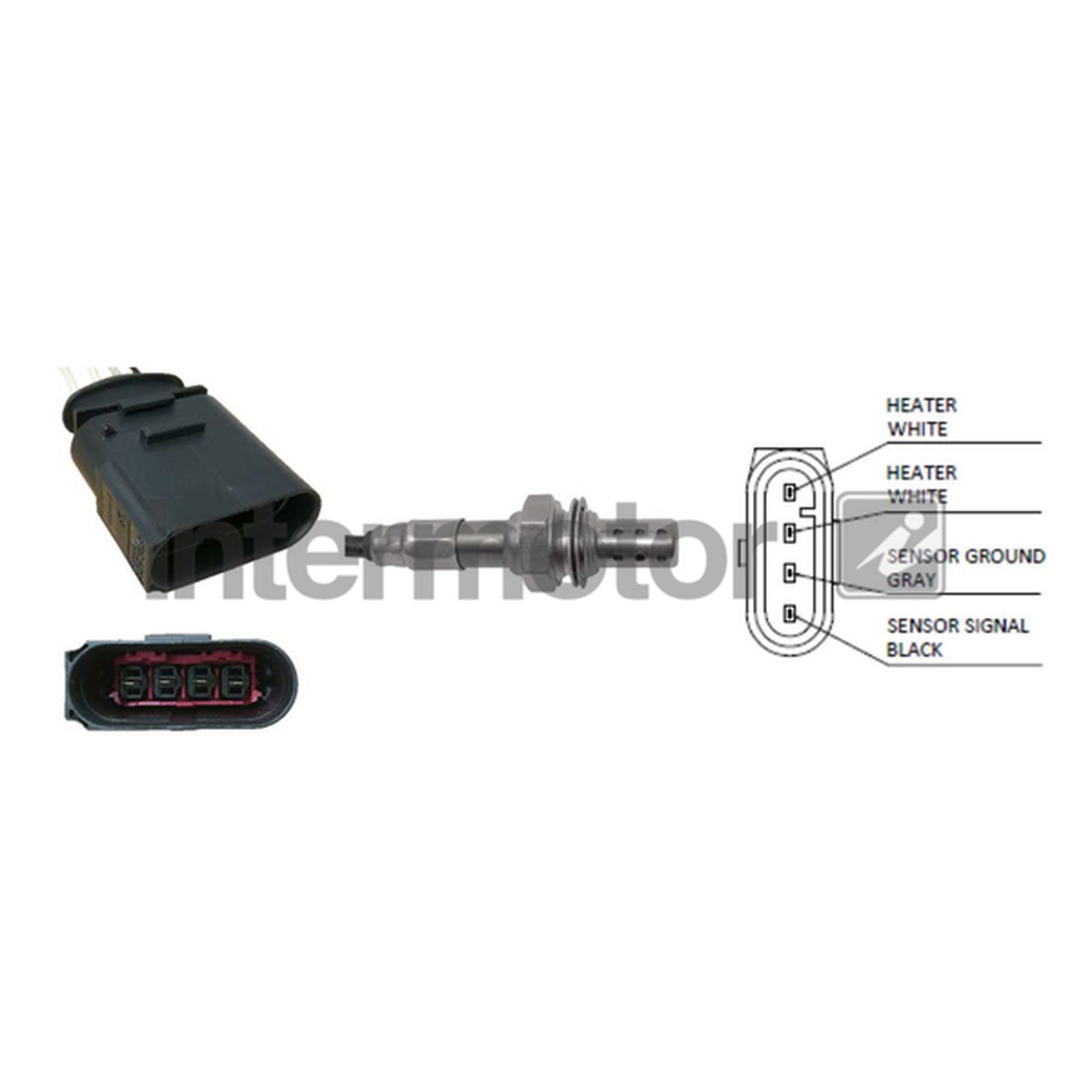 VW Polo 9n 1.4 16v Genuine Intermotor Post Cat Lambda Oxygen O2 Sensor ...