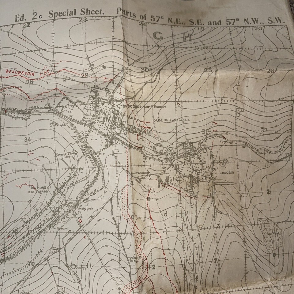 WW1 British Trench Map – 24/10/1917 – Ypres Area / Passchendaele ...