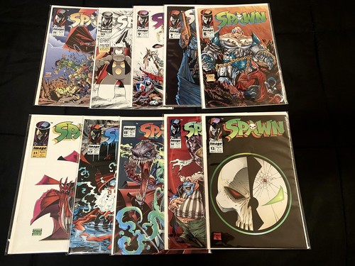 Spawn 10 Comic Book Lot Early Key Issues (6,7,9-12,14,15,17,21 ...