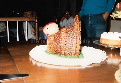 FOUND CAKE PHOTOGRAPH Color ORIGINAL Snapshot VINTAGE 47 47 T | eBay