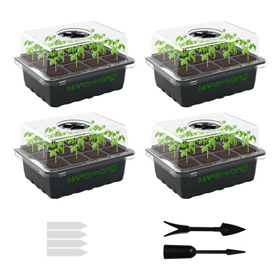 Mars Hydro Seed Starting Trays Seed Starting Kit Plant Growing Trays 4 ...