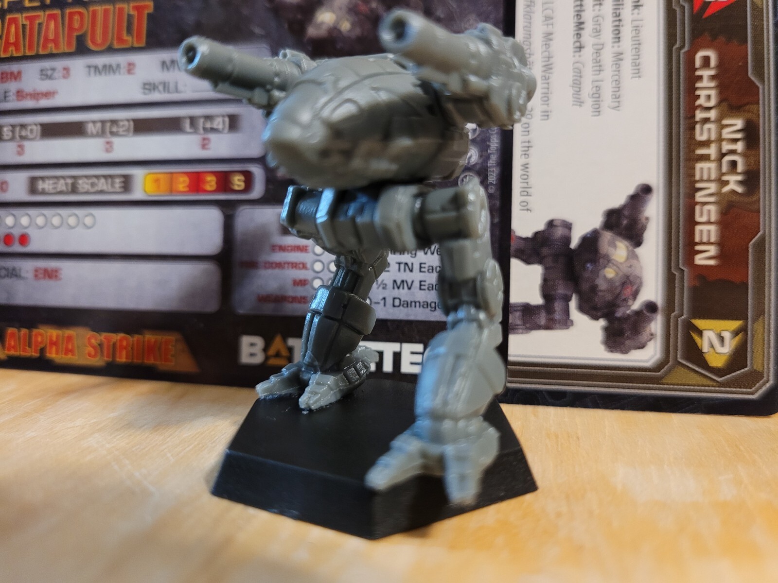 Battletech Catapult variant Gray Death Legion Lance Pilot, Mech Cards ...