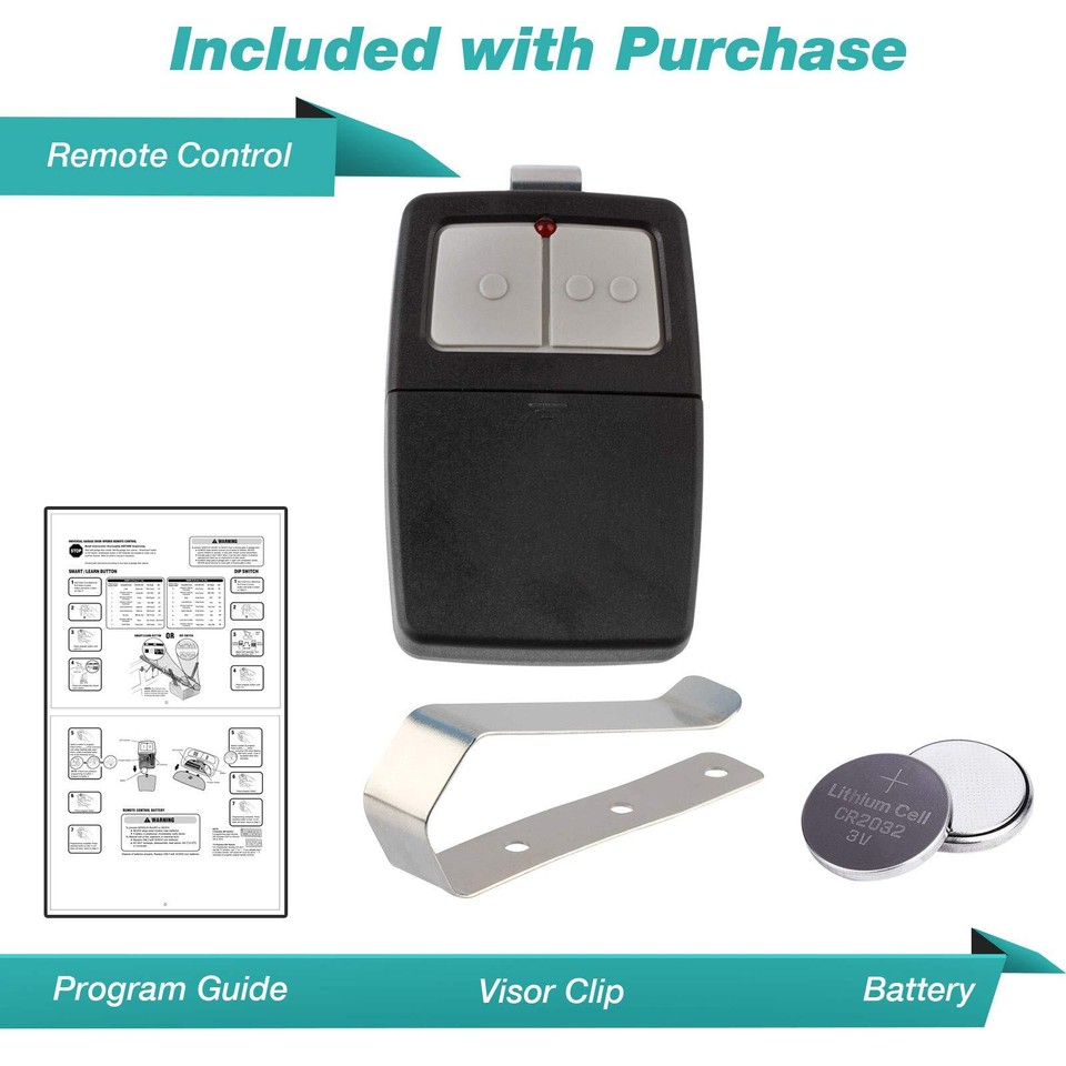 Universal Garage Door Opener Remote For Clicker Liftmaster/chamberlain ...