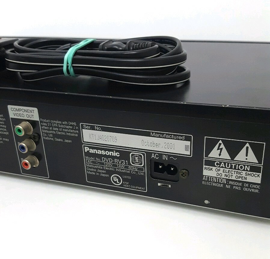 Panasonic DVD-RV31 DVD Player for sale online | eBay