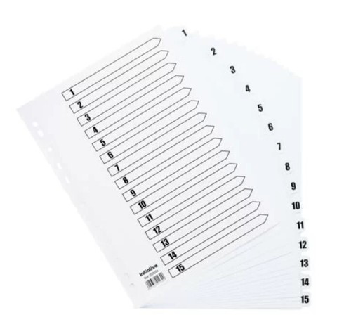 A4 Subject File Filing Dividers Plain Numbered A-Z OR Monthly Punched ...