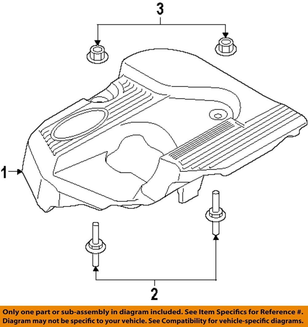 FORD OEM 19-20 Ranger Engine Appearance Cover-Engine Cover Stud ...