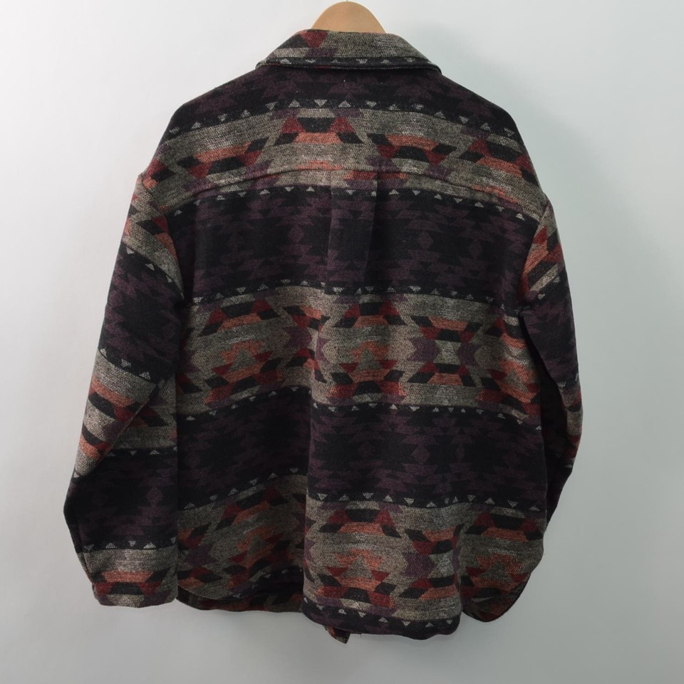 Maurices Geo Print Shacket Womens 2XL Aztec Blanket Thick Soft Fabric ...