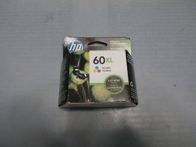 GENUINE HP 60XL TRI-COLOR INK CARTRIDGE CC644WN EXP 2015 NEW SEALED | eBay
