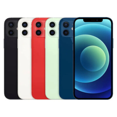 Apple iPhone 12 64GB 128GB 256GB ALL COLOURS Unlocked EXCELLENT IN RE ...