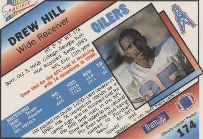 Las mejores ofertas en 1991 Pacific Drew Hill #174 | eBay