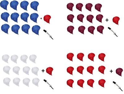 13 Cap Sprint Water Polo KITS PLAIN Team Ear Guards CHOOSE COLOR Plus ...