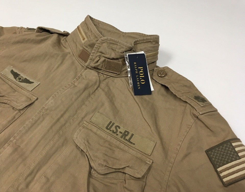 Polo Ralph Lauren M65 Military Army Paratrooper America Flag Desert ...