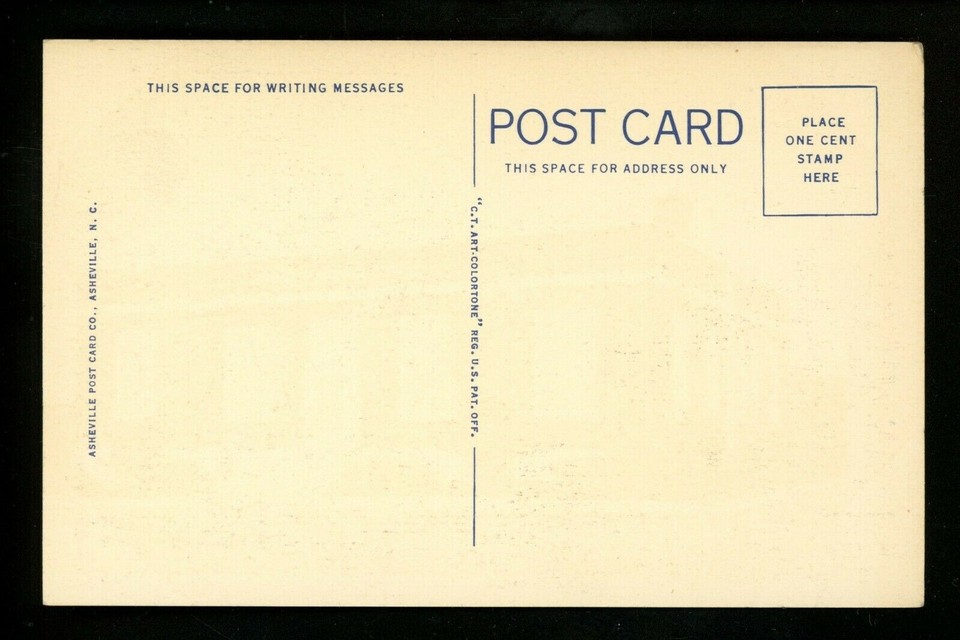 Post Office postcard North Carolina NC Elizabeth City flag gardens ...