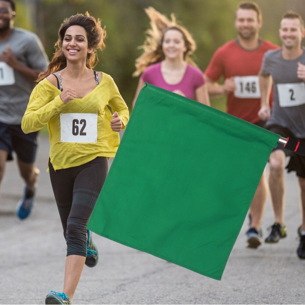 4 Pcs Referee Flag Hand Flags Waving Banner Stainless Steel | eBay